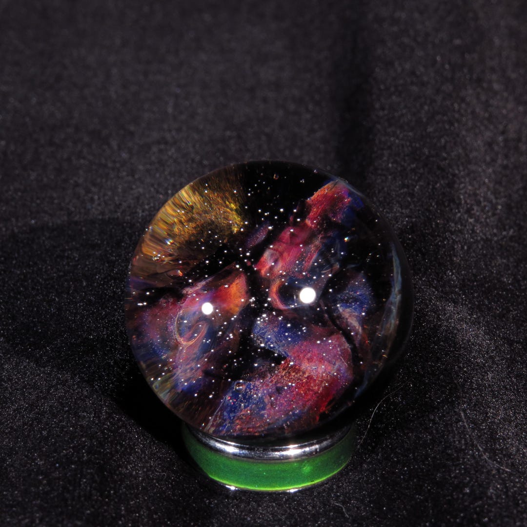 Rainbow Nebula Space Glass Marble - Etsy