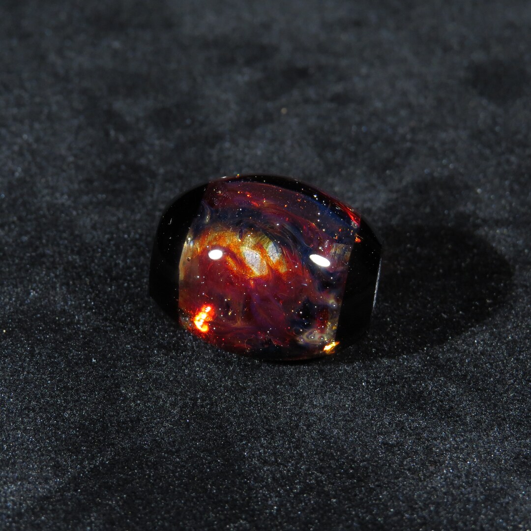 Nebula Container Space Glass Bead Artisan Lampworked Focal Glass Bead 2 ...
