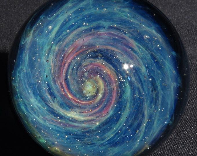 Spiral Galaxy Glass Marble SC Glass RESERVED Laurent - Etsy