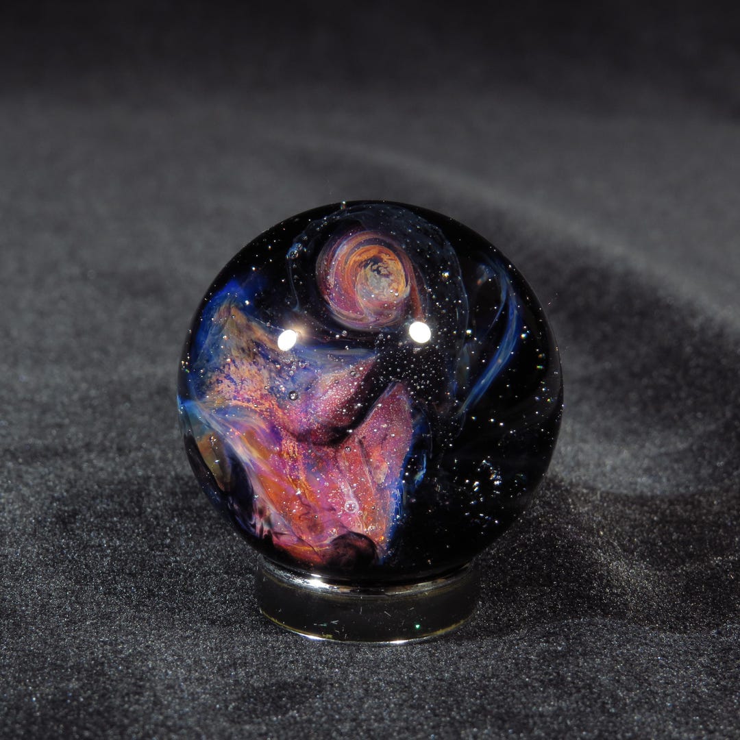 Feeding Black Hole Space Glass Marble - Etsy