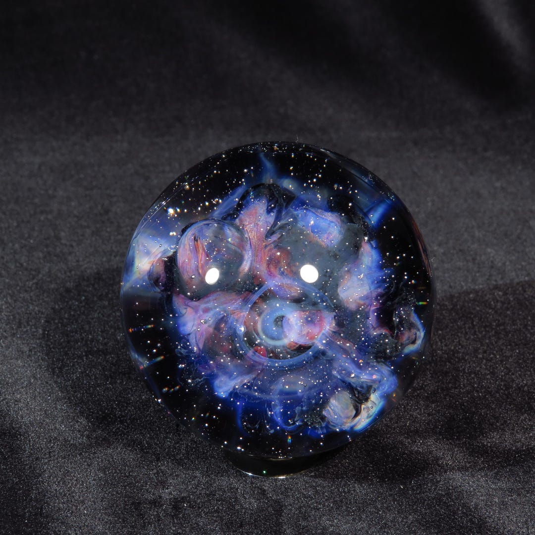 Large Pillar Nebula Space Glass Marble Half Naked - Etsy