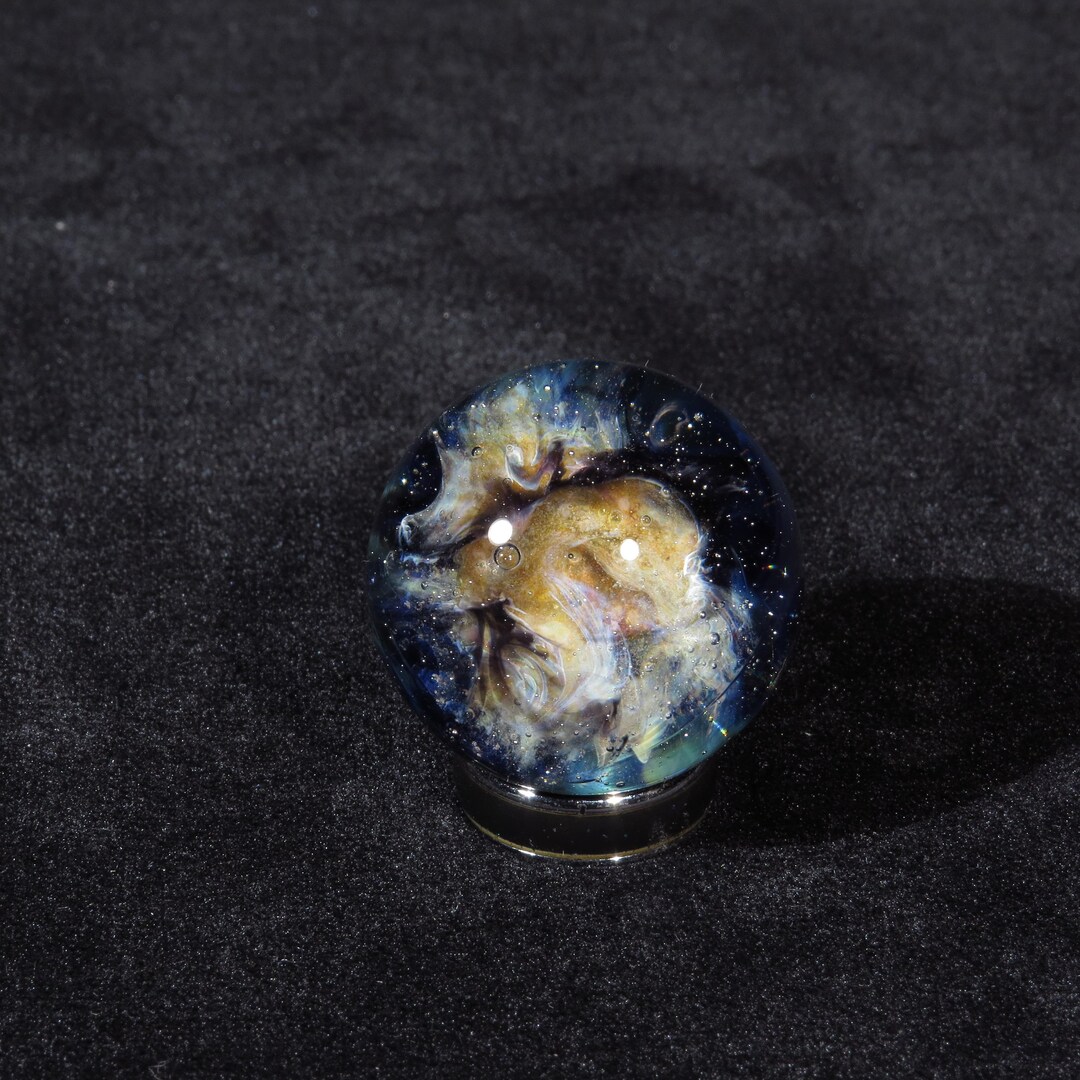 Dusty "u" Nebula Space Glass Marble - Etsy