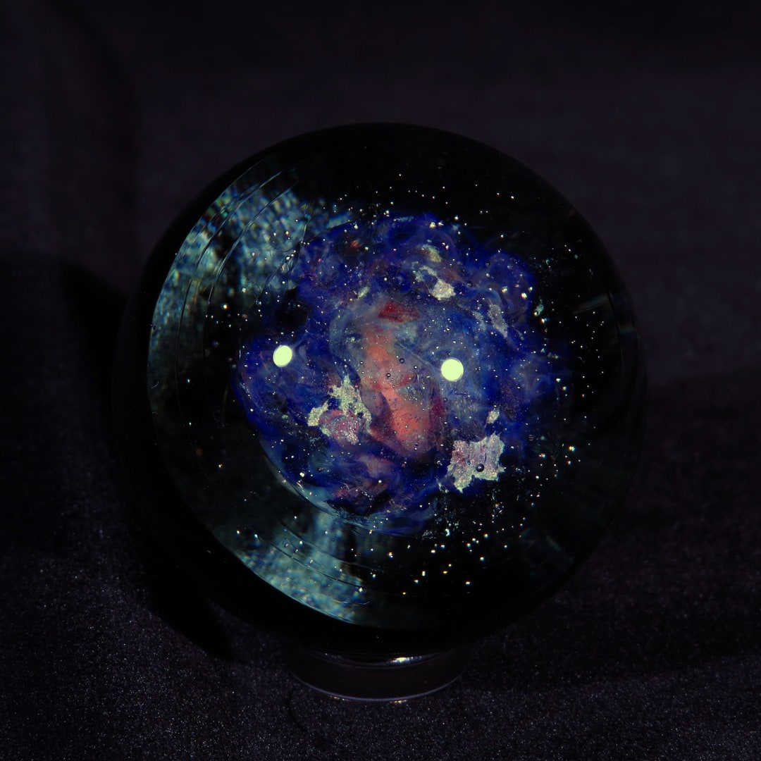 Bubble Nebula Within the Matrix Space Glass Marble - Etsy