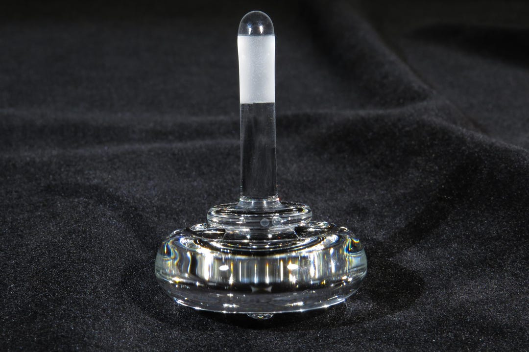 Clear Spinner Toroid #9 Borosilicate Glass Spinning Top - Etsy