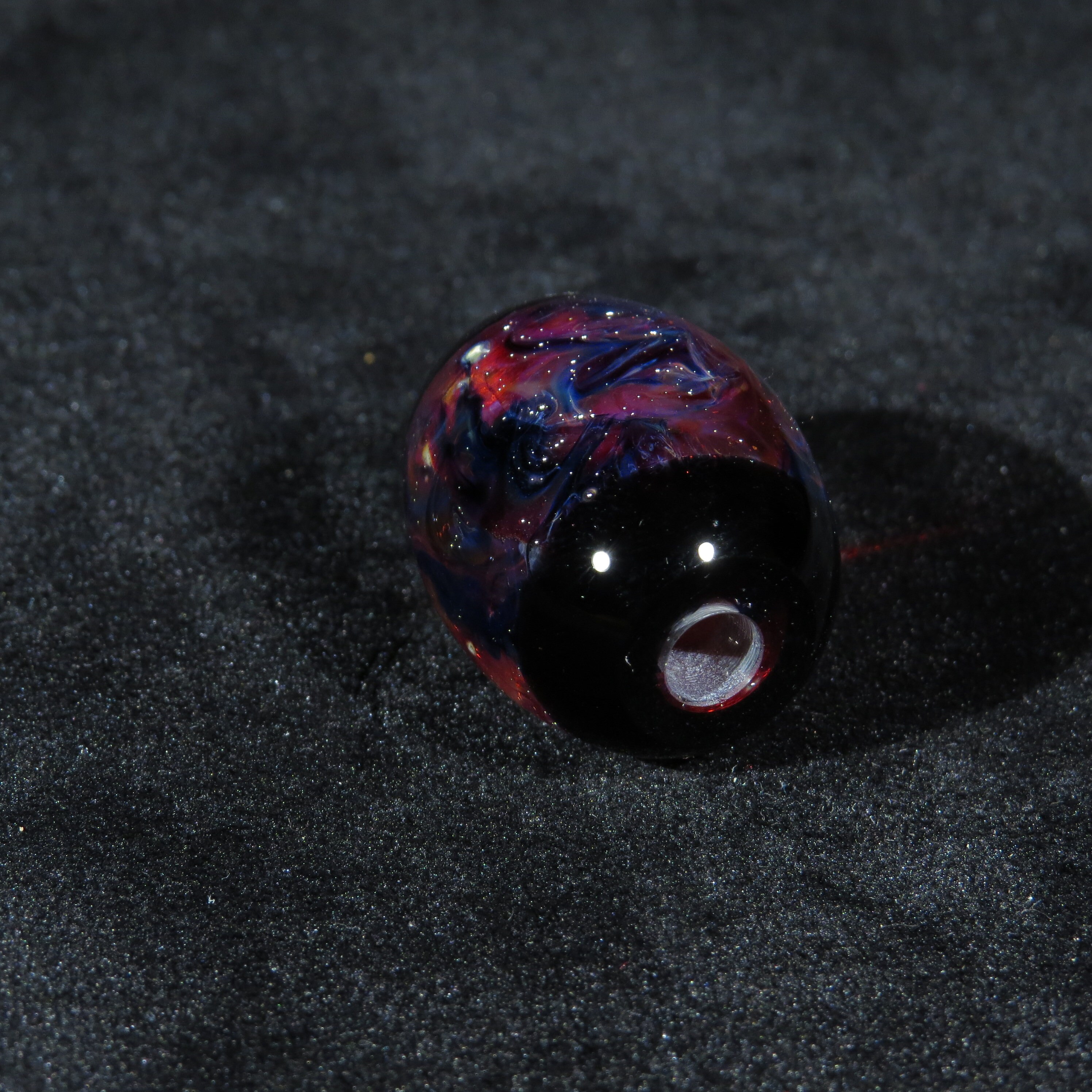 Nebula Container Space Glass Bead Artisan Lampworked Glass Focal Bead ...