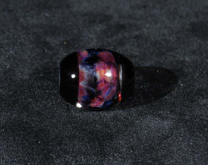 Nebula Container Space Glass Bead Artisan Lampworked Focal Glass Bead ...