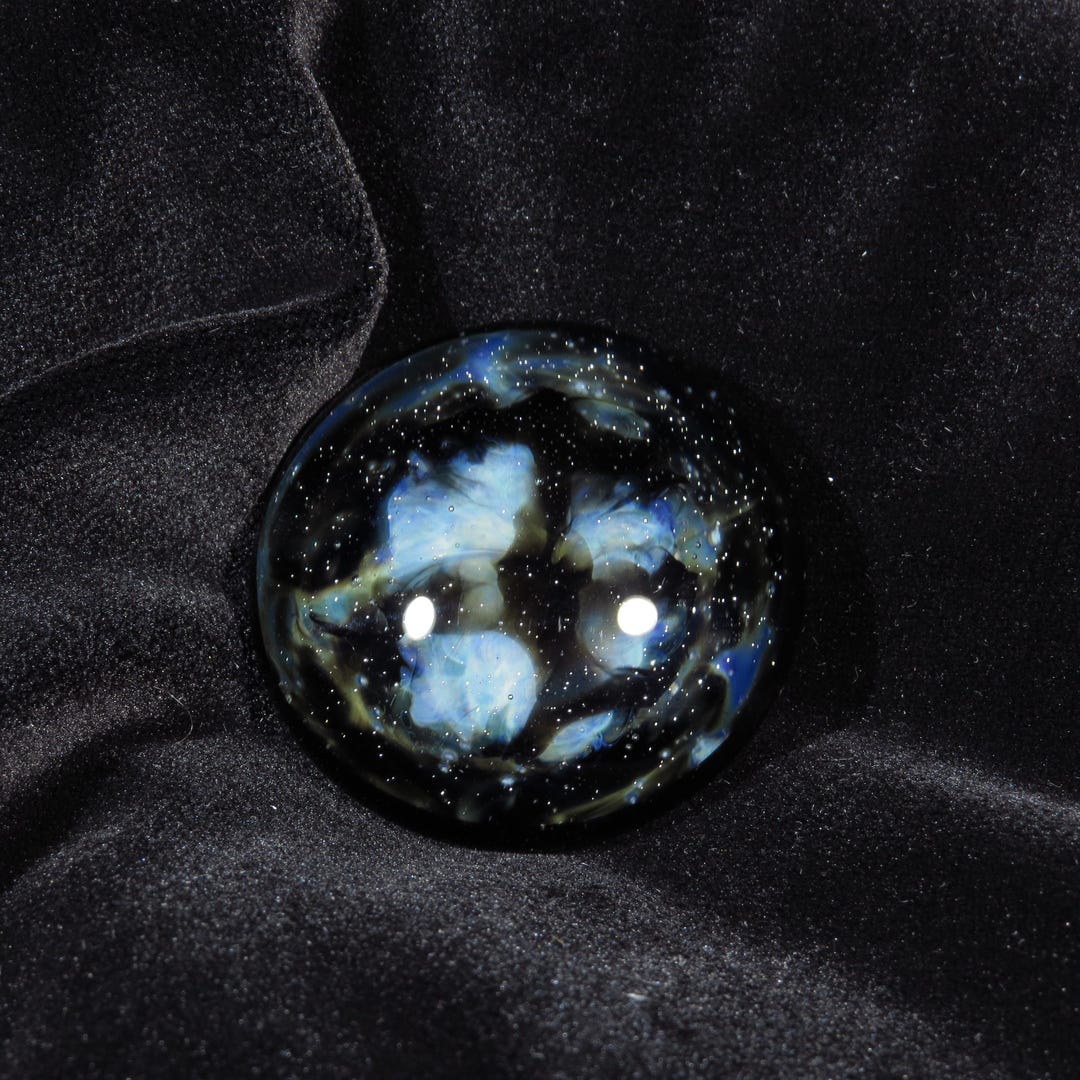 Pocket Stone Smokey Nebula Space Glass Pocket Marble EDC - Etsy