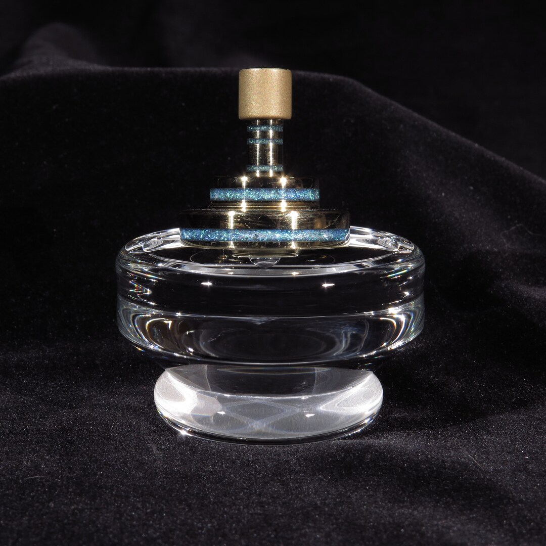 Borosilicate Glass Spinning Top Spin Station Clear Lg. - Etsy UK