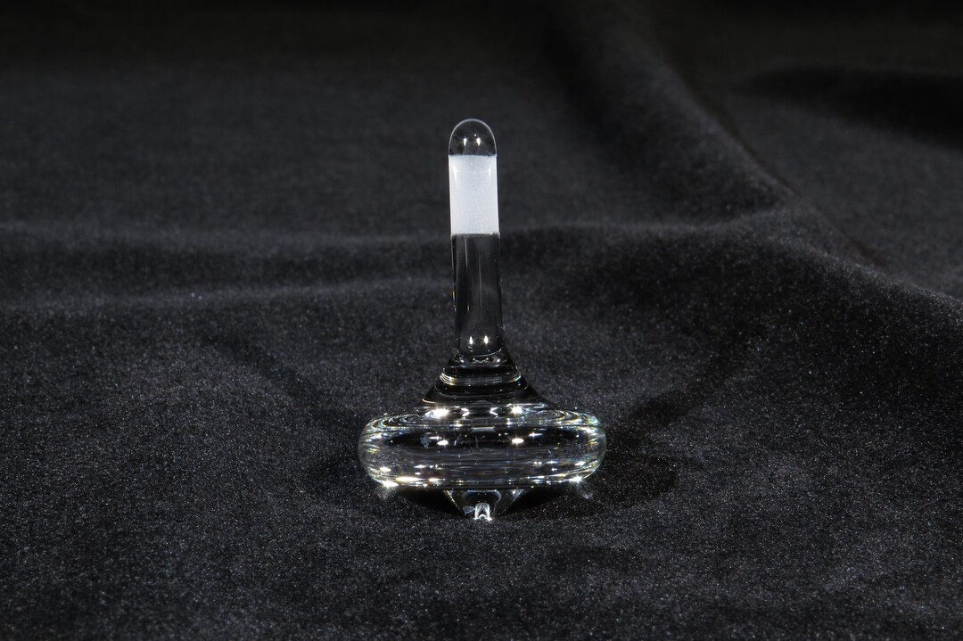 Clear Spinner Toroid #8 Sm Borosilicate Glass Spinning Top - Etsy