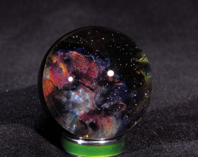 Rainbow Nebula Space Glass Marble - Etsy