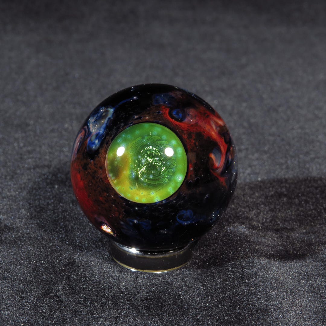 Mountain Nebula Space Glass Marble Half Naked - Etsy