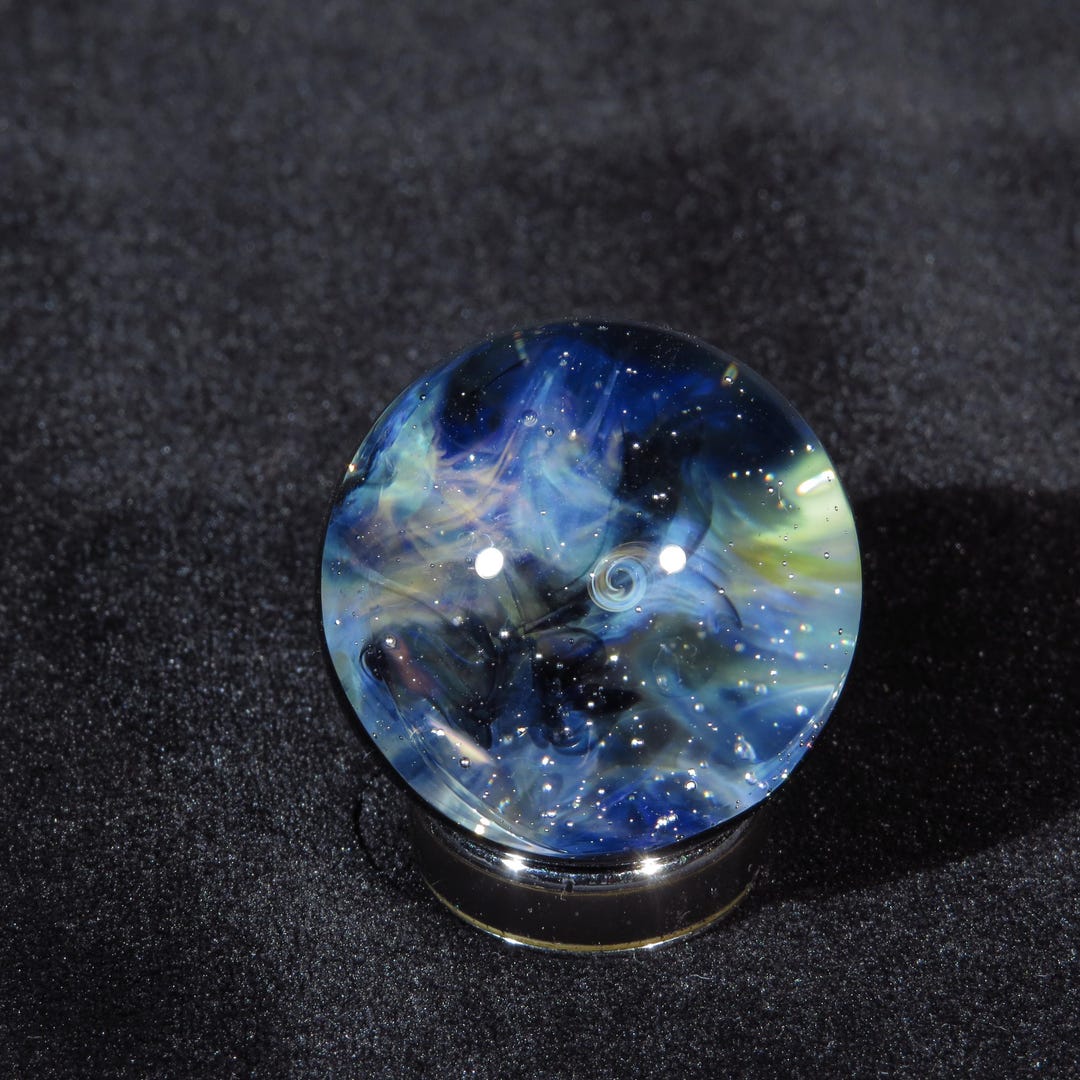 Discharge Nebula Space Glass Pocket Marble EDC - Etsy
