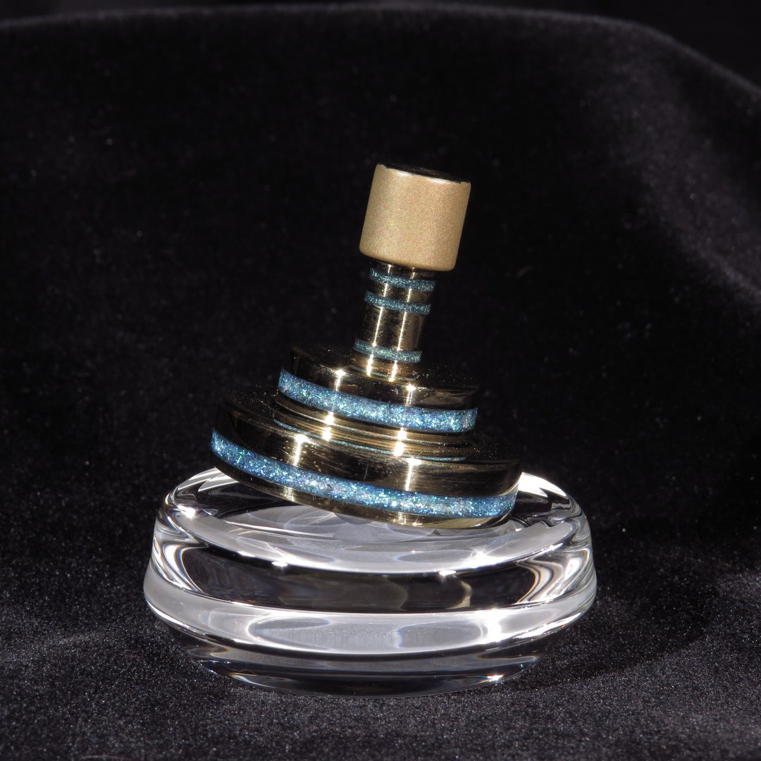 Borosilicate Glass Spinning Top Spin Station Small Clear - Etsy