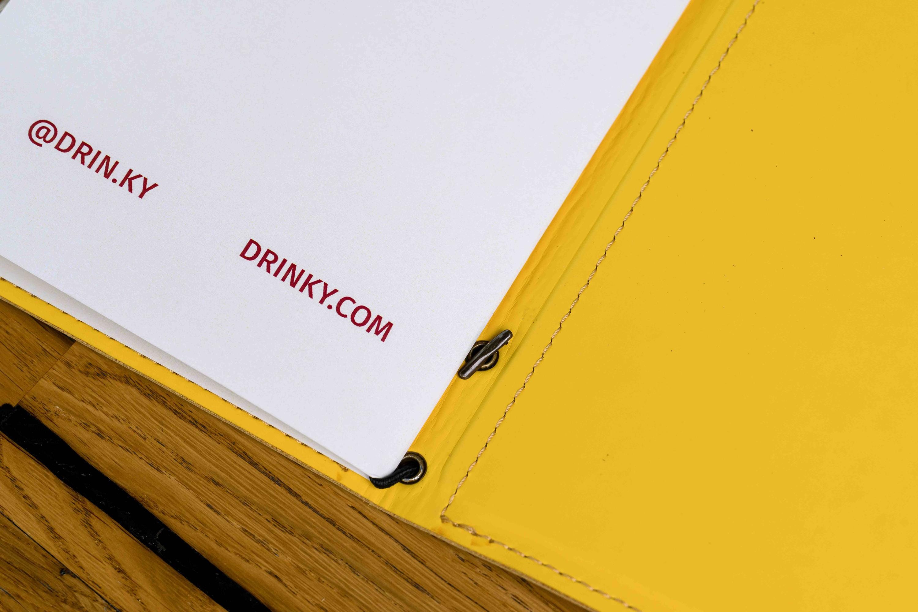 Custom Leather Menu Cover With Logo, Wine List Cover, Restaurant Menu ...