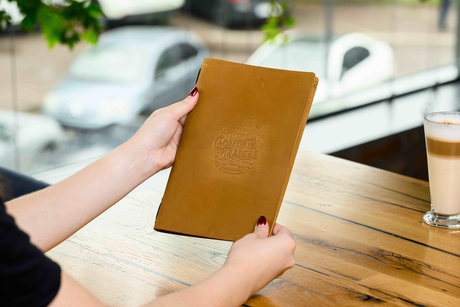 Custom Leather Menu Binder, Personalized Restaurant Menu Cover - Etsy