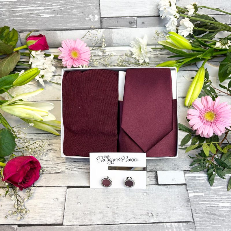 Dark Red Pocket Square - Etsy UK