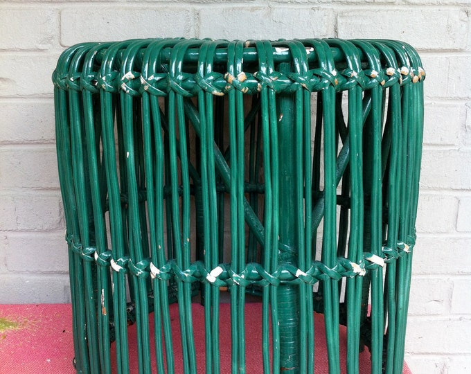 Rattan Stool Ottoman Painted - Etsy