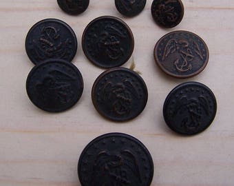 Us navy buttons | Etsy