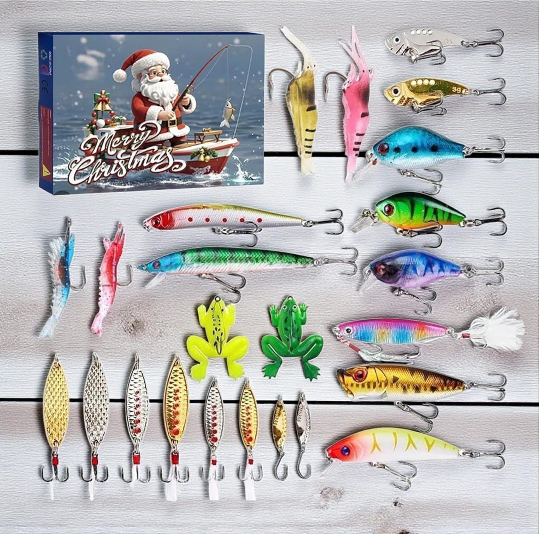 Fishing Lure Advent Calendar: Angler Christmas Gift Box - Etsy
