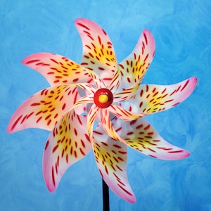 Spotted Lily Flower Pinwheel Wind Spinner Whirligig Windmill Fan - Etsy