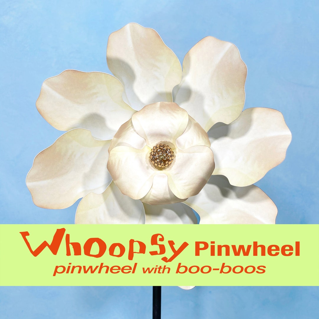 Whoopsy Cream Morning Glory Flower Pinwheel - Etsy