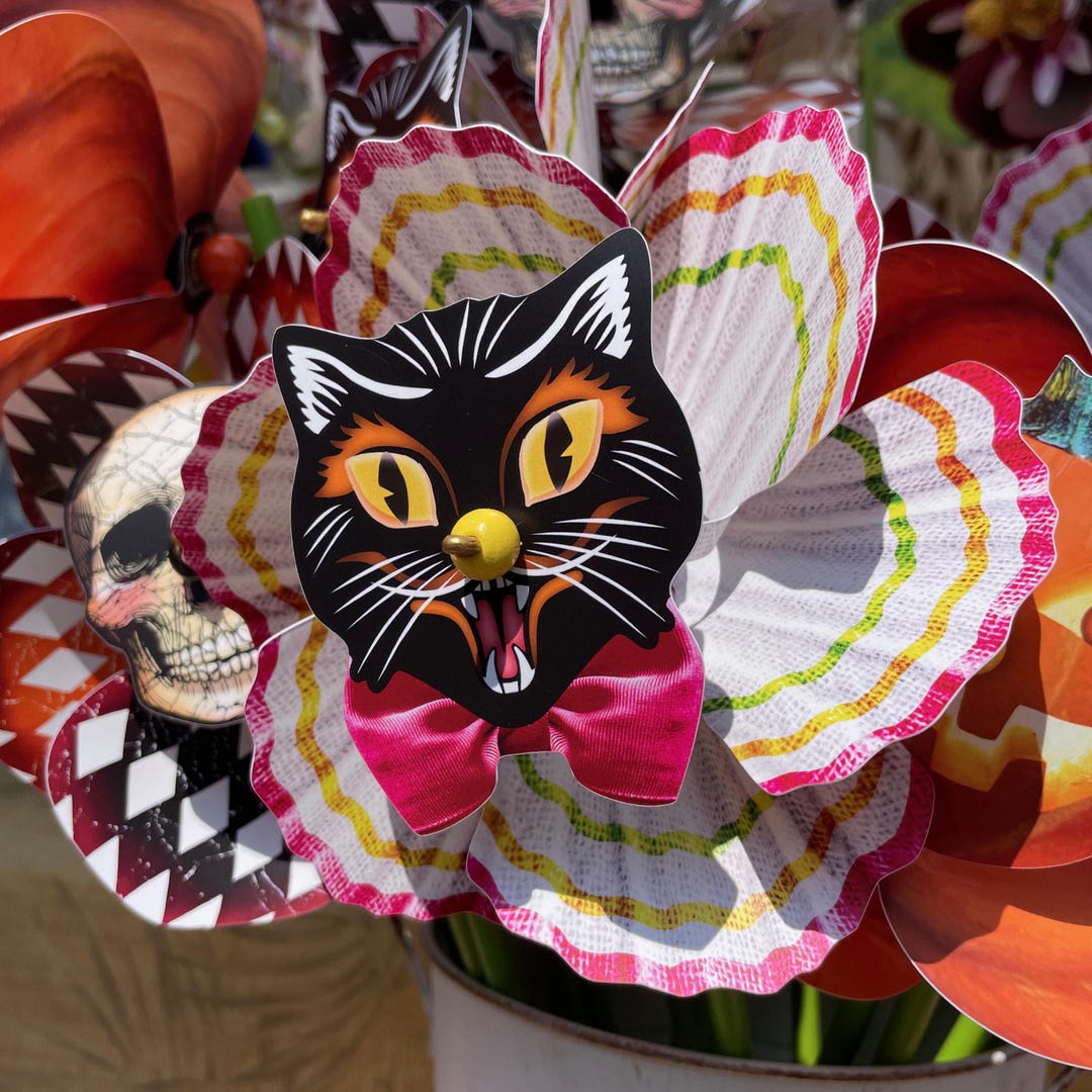 Black Cat X-small Pinwheel Wind Spinner Whirligig Windmill Fan - Etsy