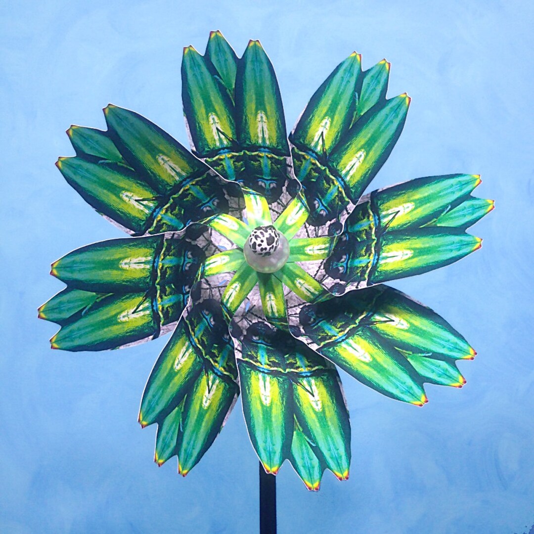 Jewel Beetle Pinwheel Spinner Whirligig Windmill - Etsy