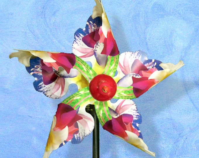Joyful Floral Pinwheel Wind Spinner Whirligig Windmill Fan - Etsy