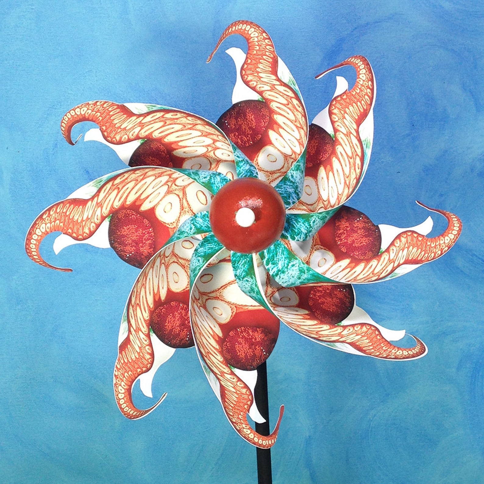 Octopus Pinwheel Wind Spinner Whirligig Windmill Fan - Etsy