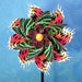 Madagascar Sunset Moth Double Spin Pinwheel Wind Spinner Whirligig ...