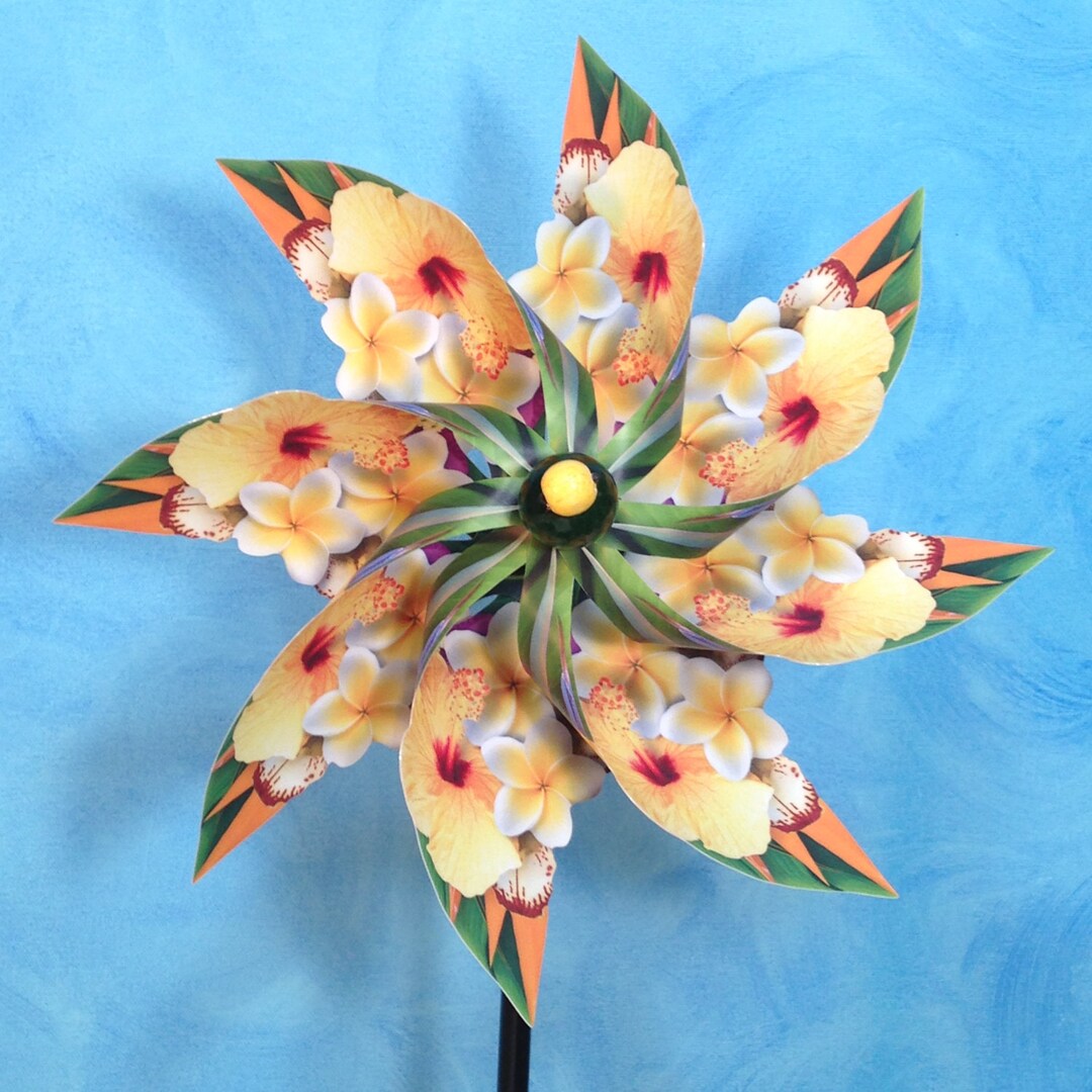 Hawaii Wildflower Pinwheel Spinner - Etsy