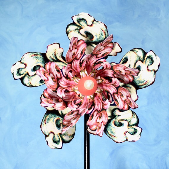Renaissance Floral Double Spin Pinwheel Wind Spinner Whirligig - Etsy