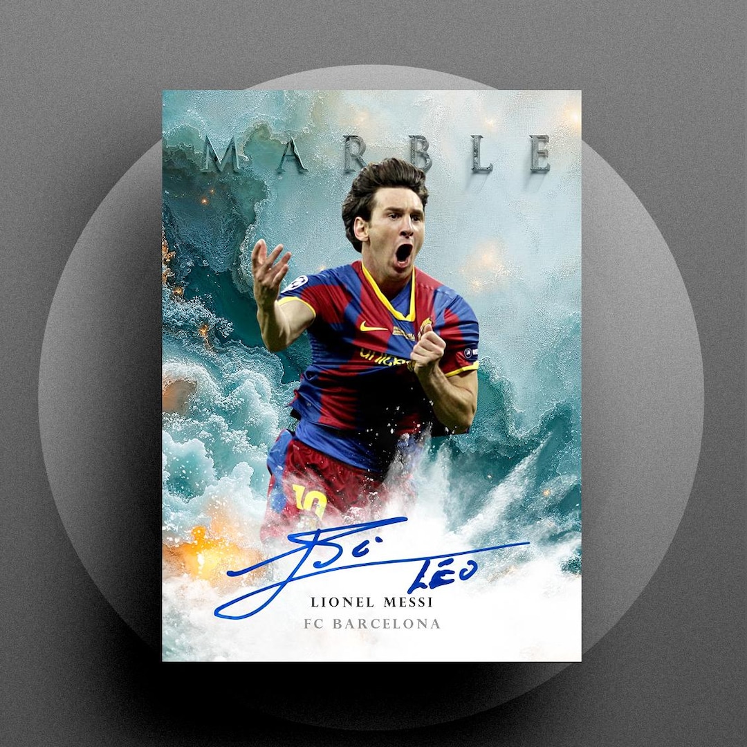 Marble 2025 Messi Digital Autograph RP Soccer Football Card - Etsy New ...