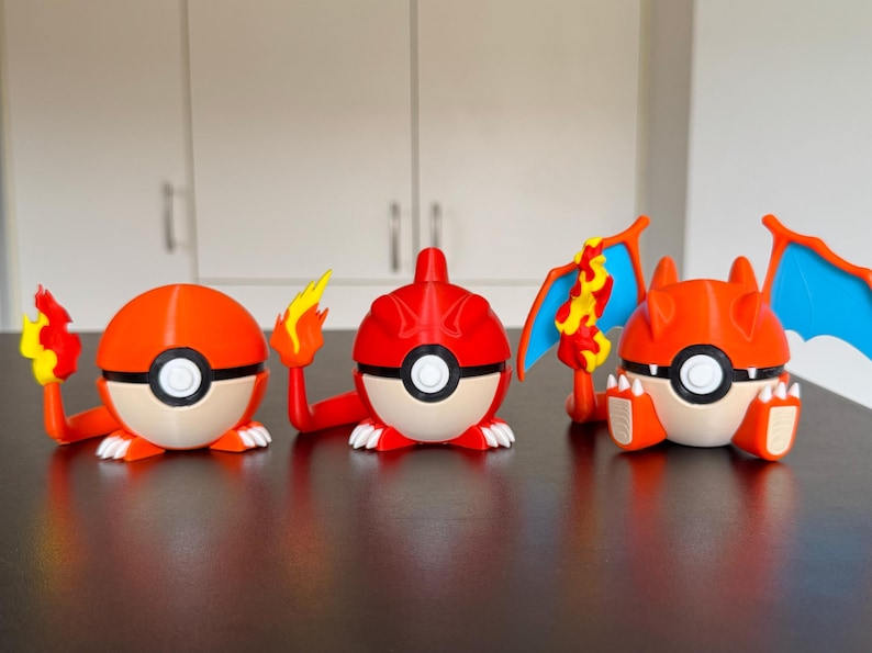 Custom 3D Printed Pokeballs – Unique Character Designs, Collectible ...