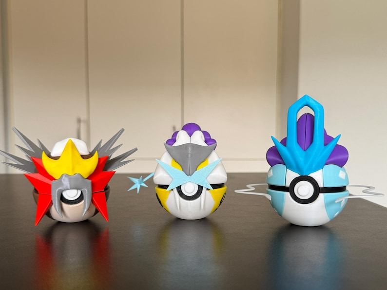 Custom 3D Printed Pokeballs – Unique Character Designs, Collectible ...