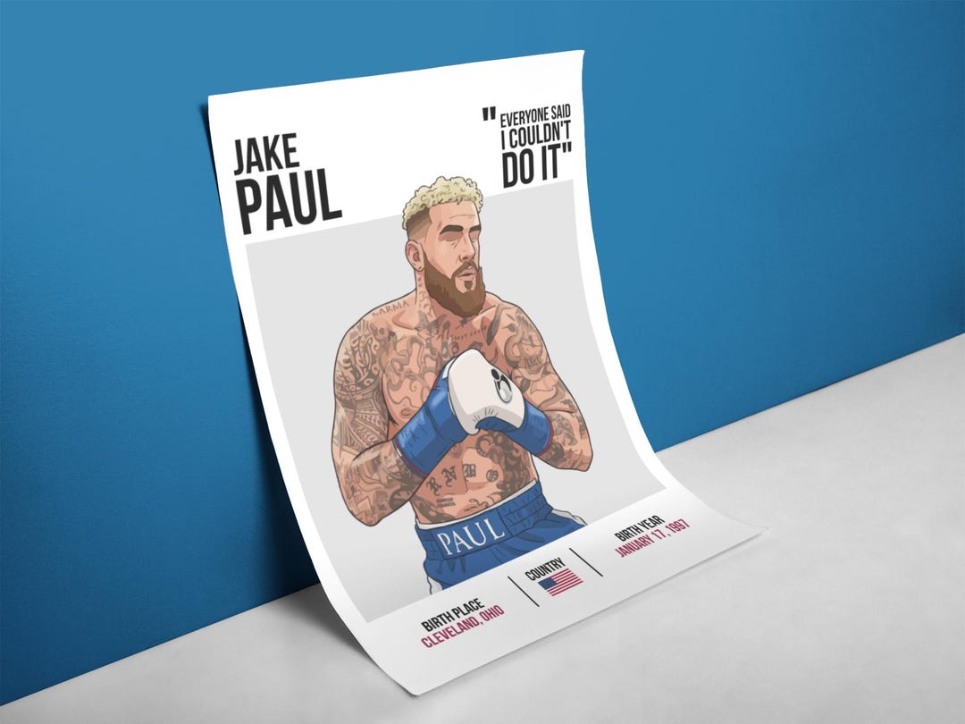 Influencer Boxer Wall Art | Modern Fight Room Decor | Confidence ...