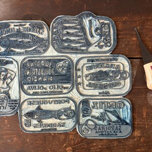 Sardine Tin Block Print - Etsy