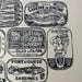 Sardine Tin Block Print - Etsy
