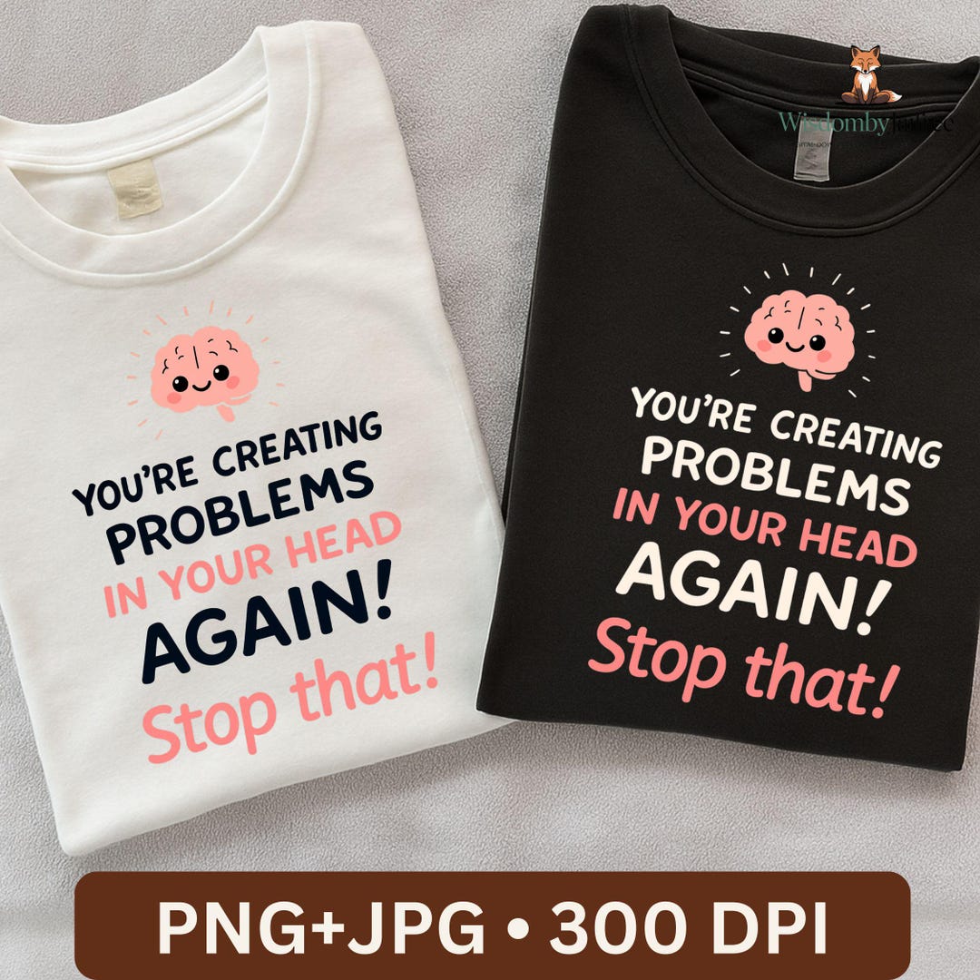 Mindful Brain PNG: Positive Reminder, Mental Health Design (300 DPI) - Etsy