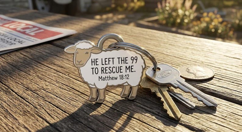 Sheep Rescue Keychain Cute Kawaii Animal Charm Farm Animal Bag ...
