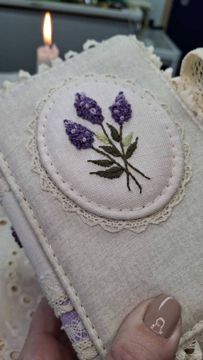 Vintage Notebook Lavender - Ecru - Etsy UK