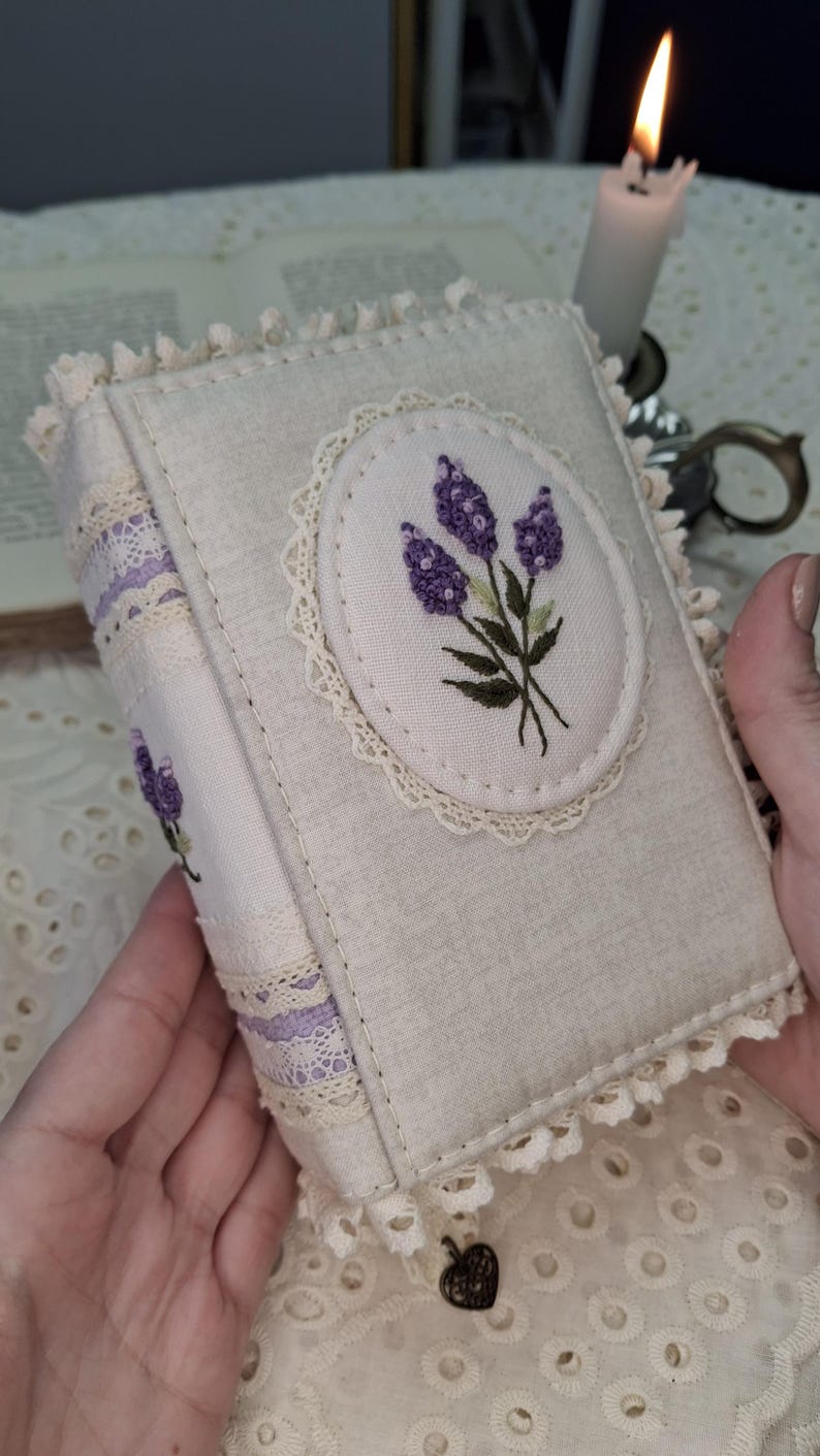 Vintage Notebook Lavender - Ecru - Etsy UK