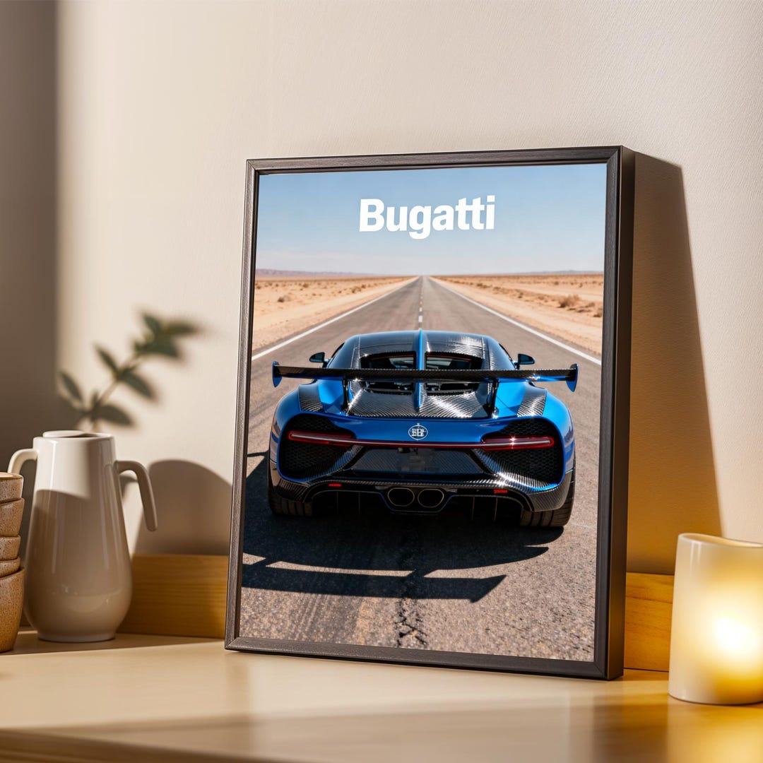Bugatti Chiron Print – Modern Wall Decor, Car Enthusiast Gift - Etsy