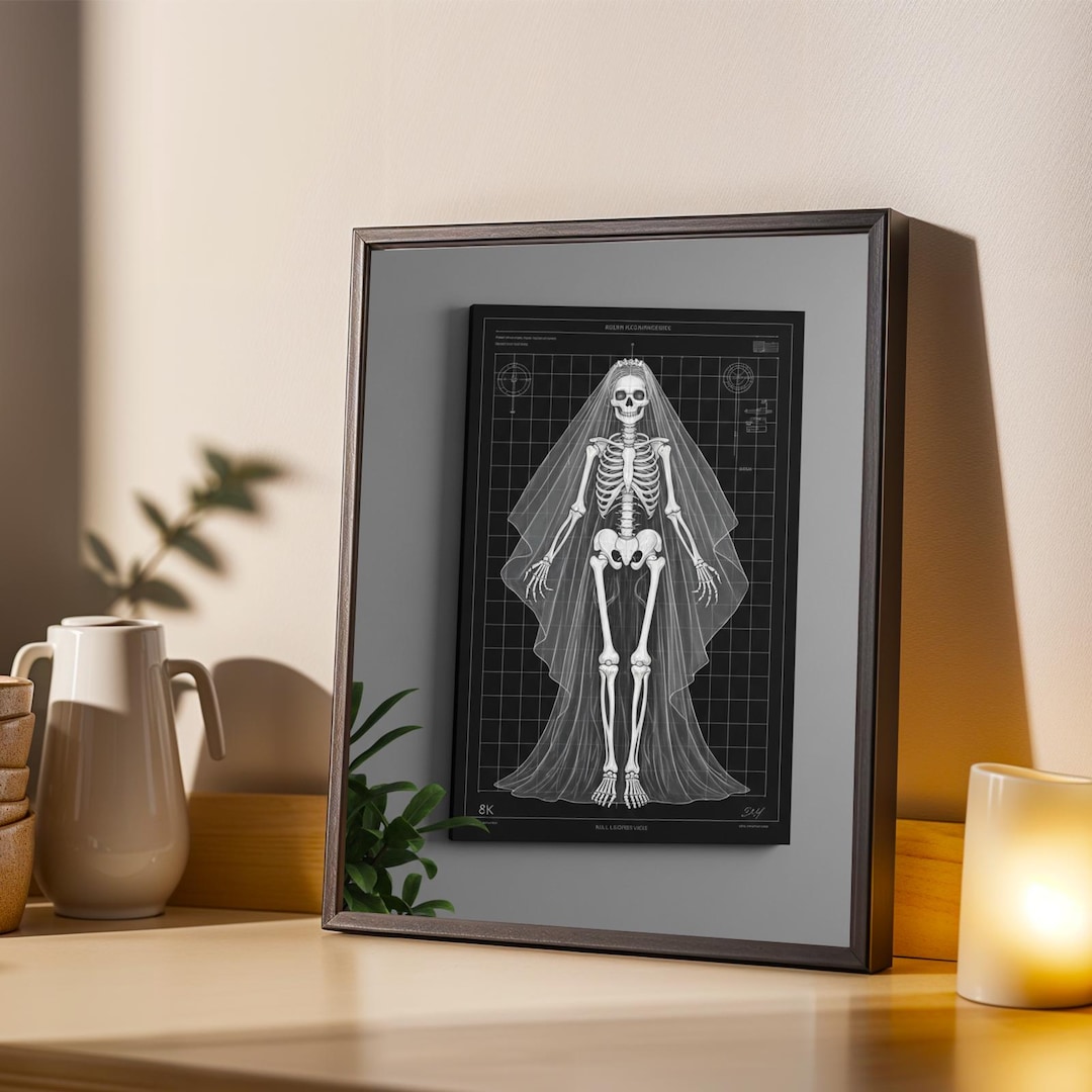Gothic Skeleton Poster – Poster Art - Etsy
