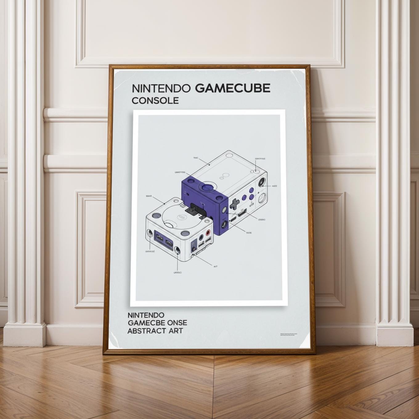 Nintendo Gamecube Blueprint Poster – Minimalist Console Art – Gaming ...