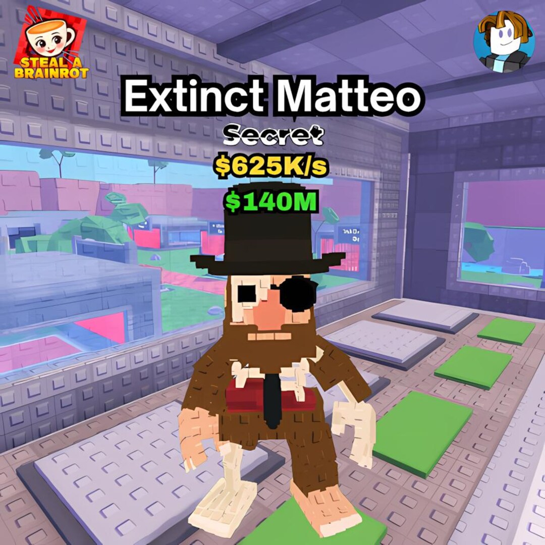 Extinct Matteo - Steal A Brainrots SAB - Etsy Canada