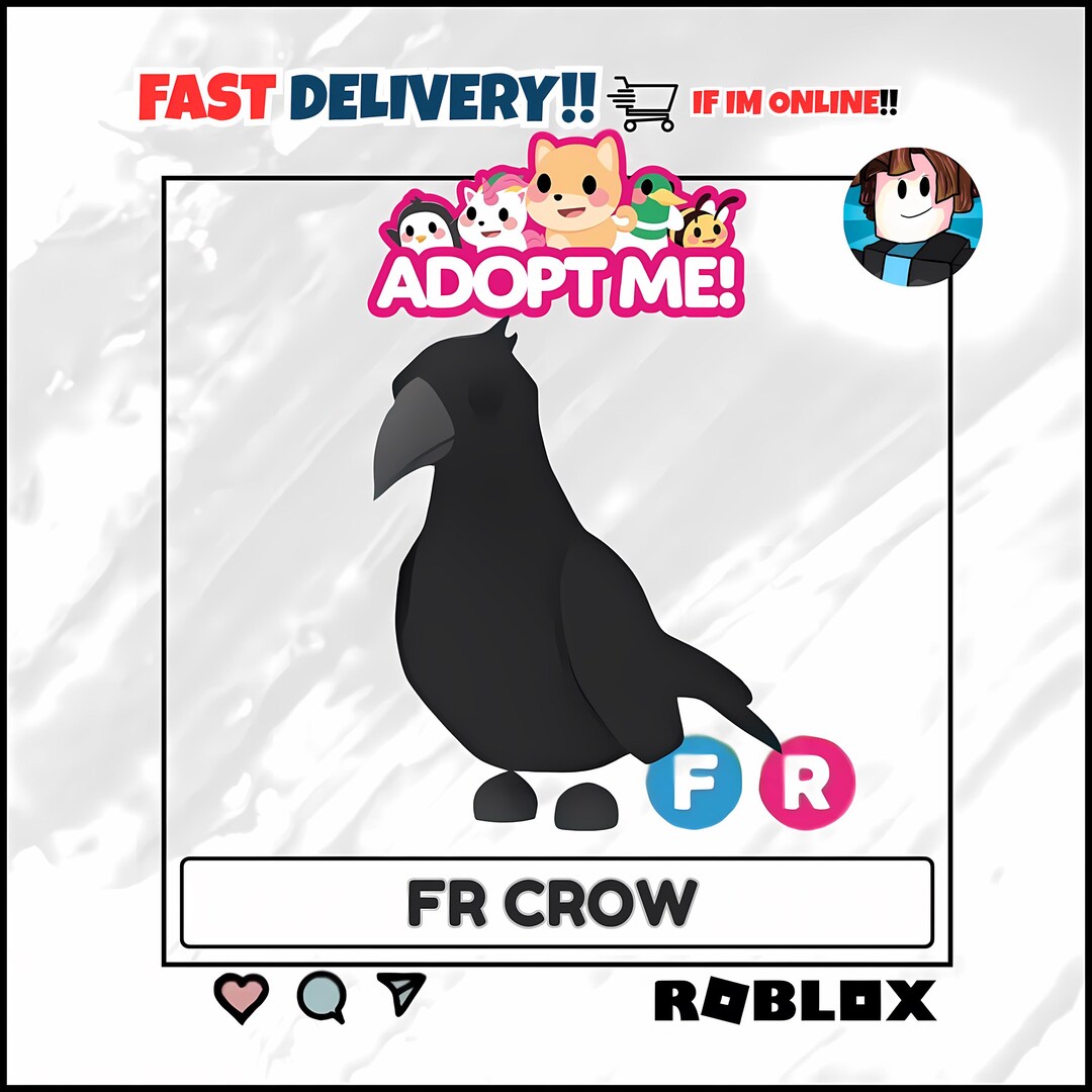 FR Crow - Adopt Me Roblox Robux - Etsy