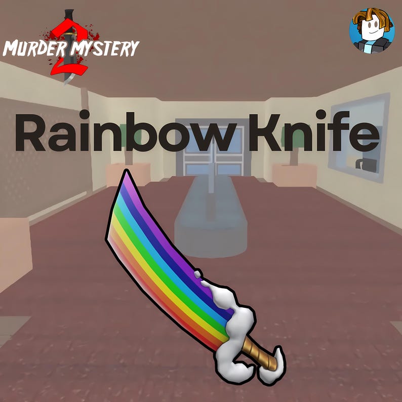 Rainbow Knife - Murder Mystery MM2 - Etsy