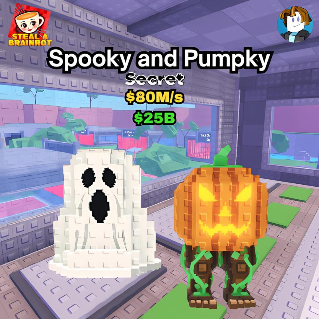 Spooky and Pumpky - Steal A Brainrots SAB - Etsy