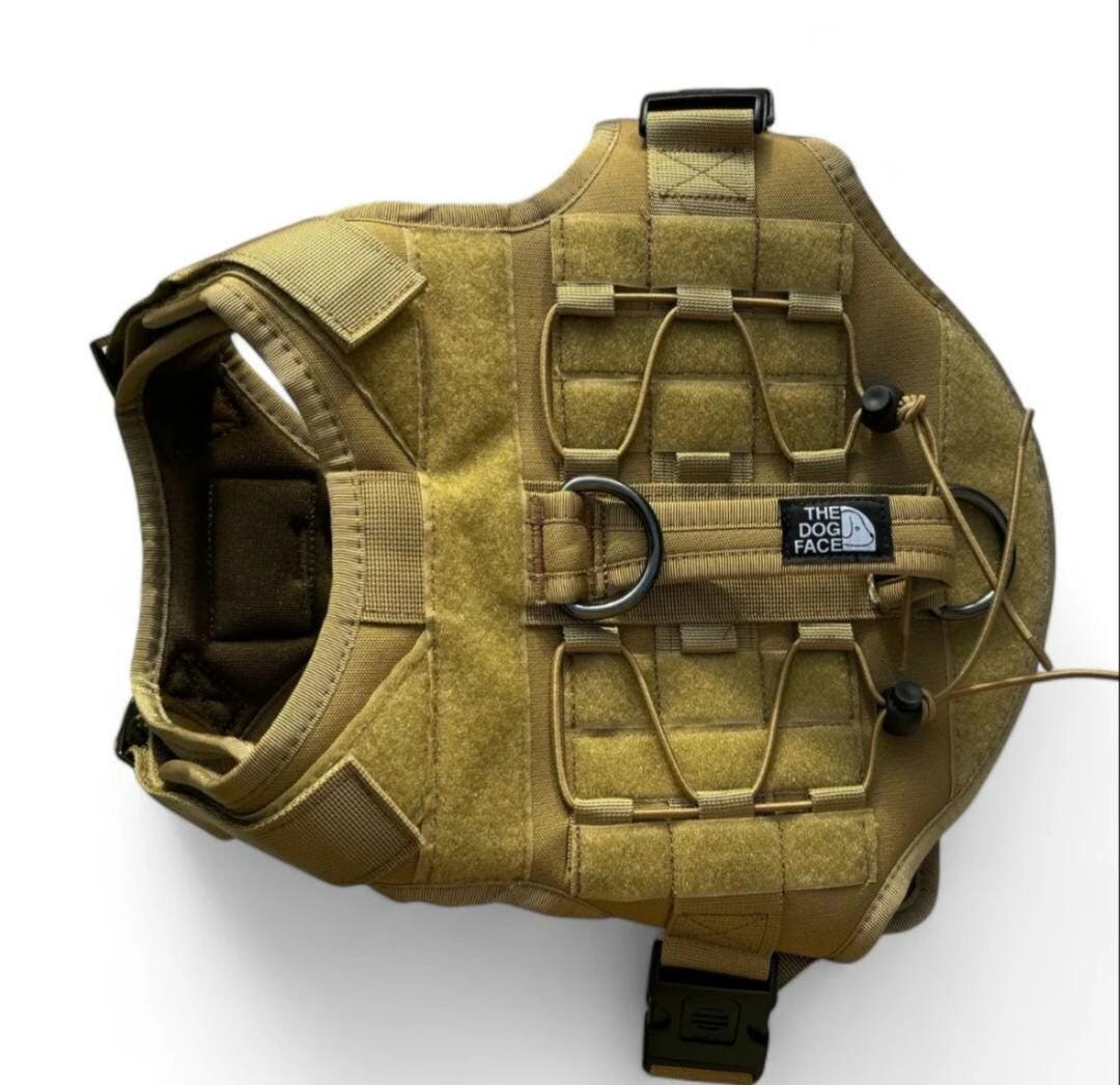 Tactilite Dog Harness - Khaki Moll-e Tactical Vest - Etsy
